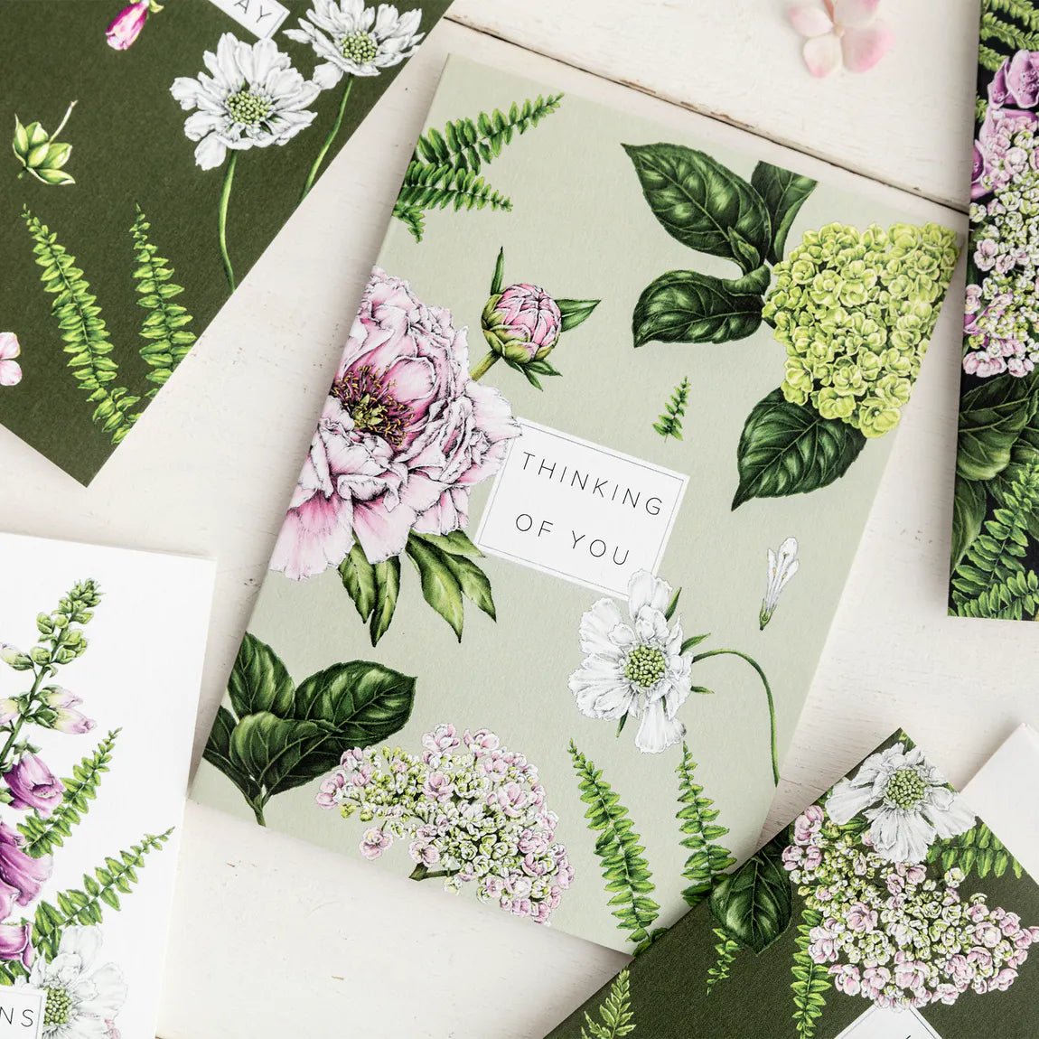 Thinking of You Sympathy Card - Summer Garden Collection – The Rosy ...